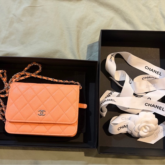 CHANEL | Bags | Chanel New Pink Mini Woc Wallet On Chain | Poshmark